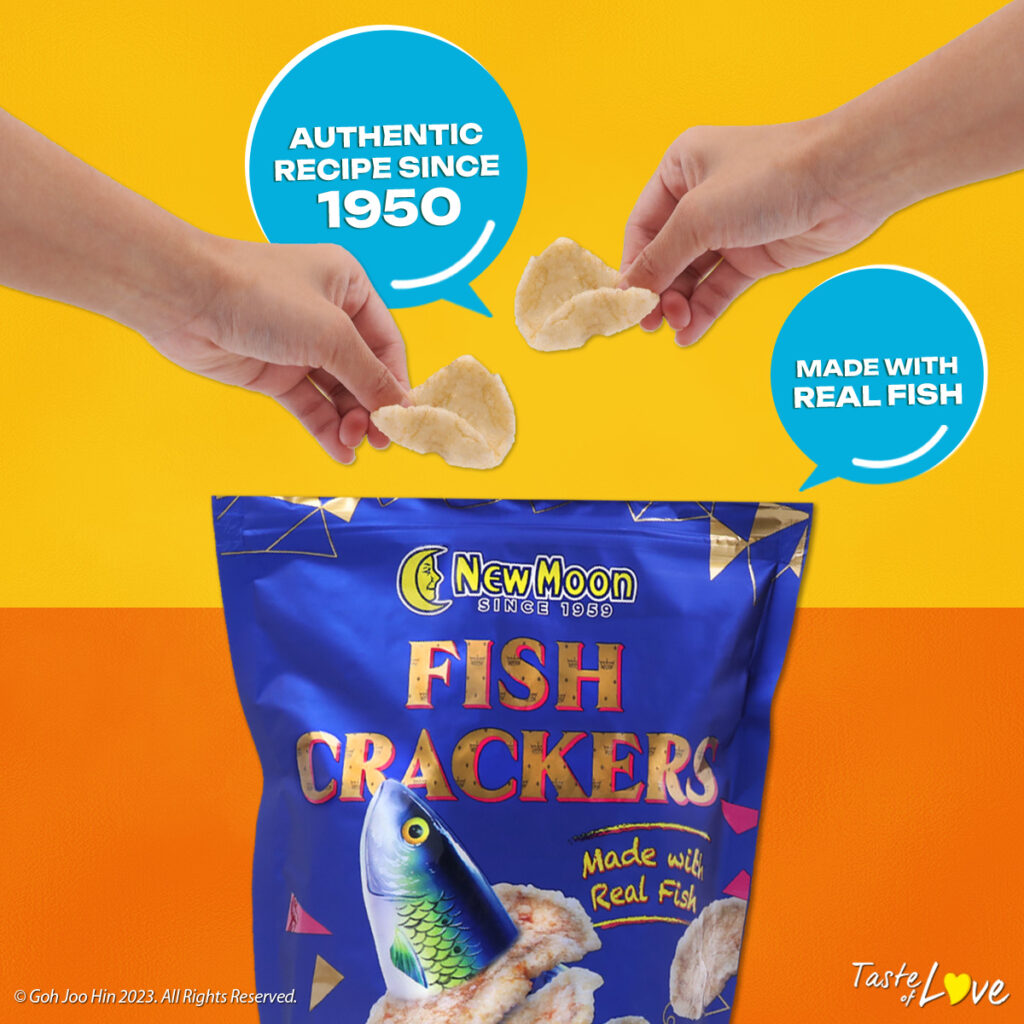 New Moon Fish Cracker 75g - Goh Joo Hin Pte Ltd