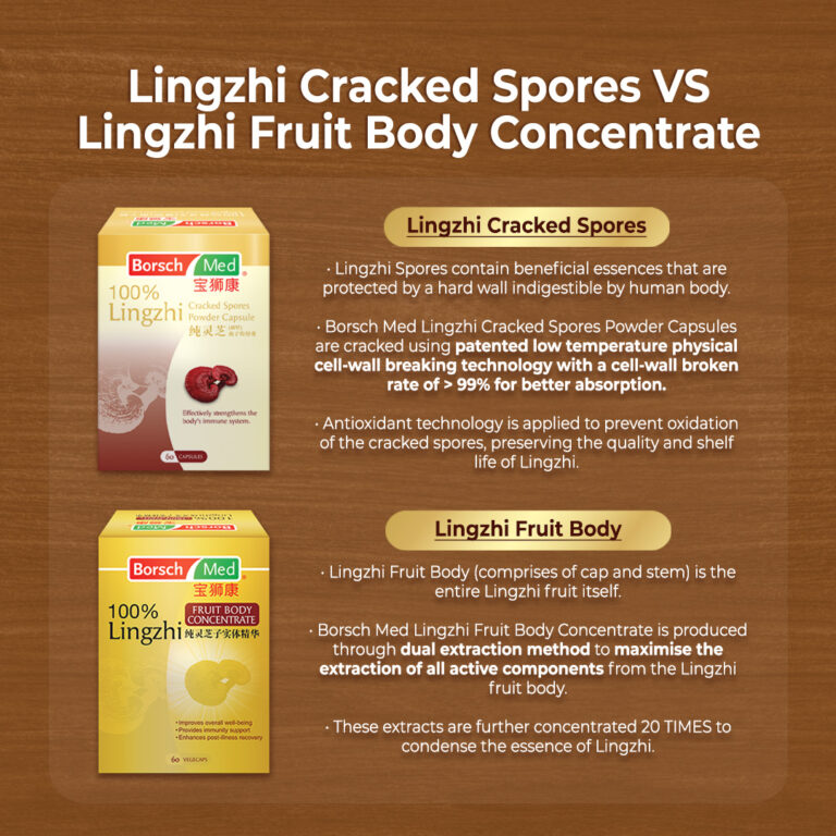Lingzhi Cracked Spores Powder Capsule Singapore | Lingzhi Supplement ...