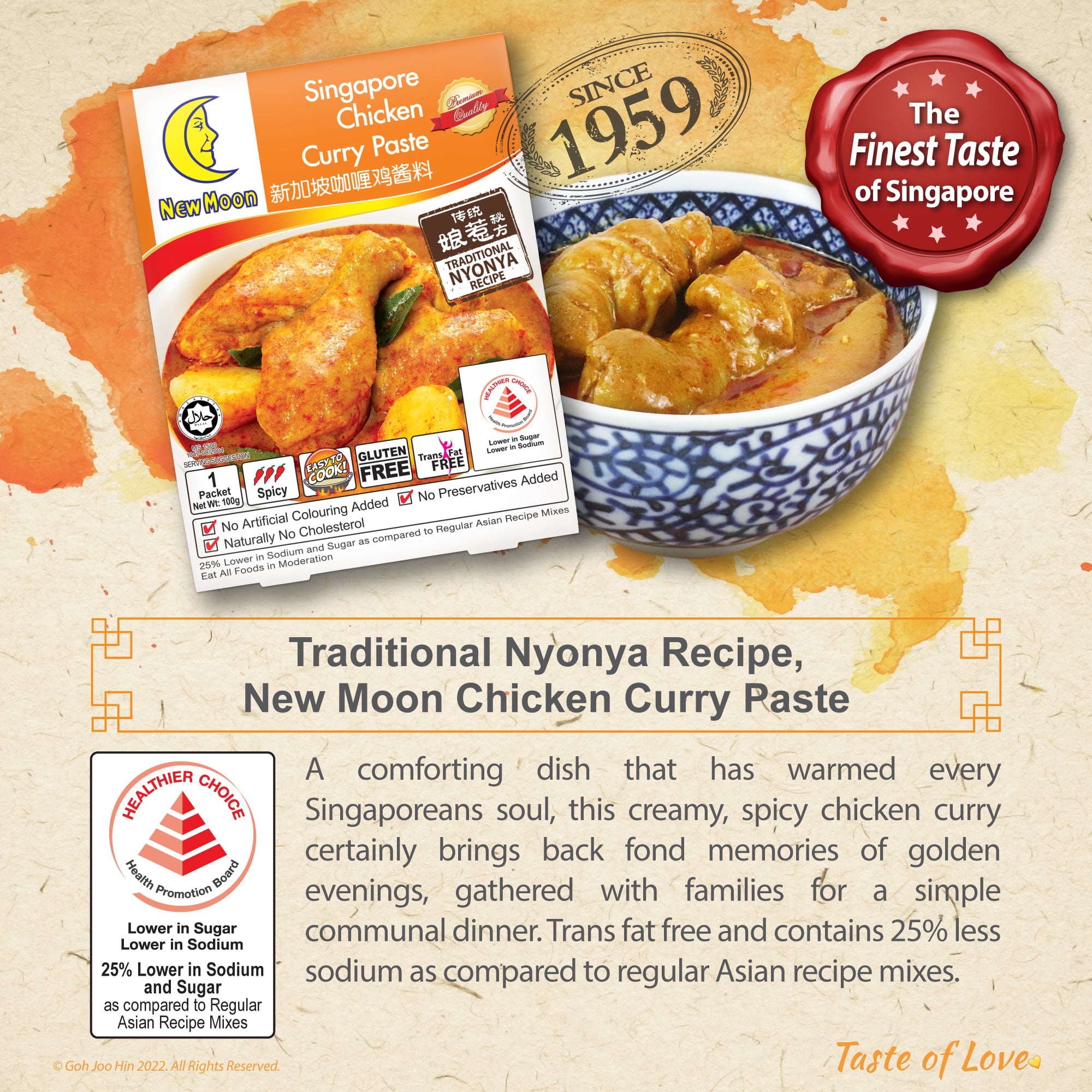 Authentic Chicken Curry Paste in Singapore