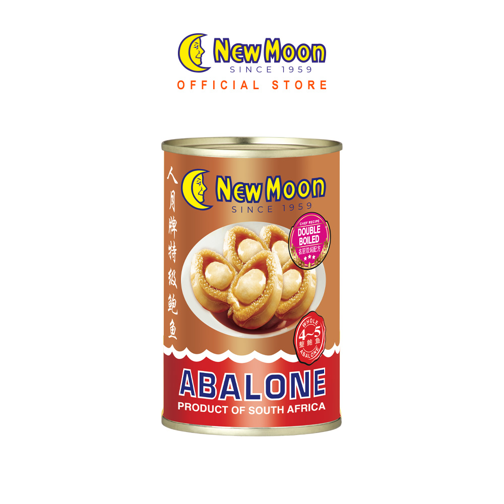 New Moon Premium South Africa Abalone (4 - 5pcs) 425g - Goh Joo Hin Pte Ltd
