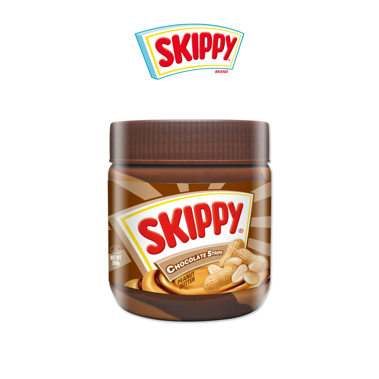 SKIPPY® Stripes 350g Chocolate Peanut Butter - Goh Joo Hin Pte Ltd
